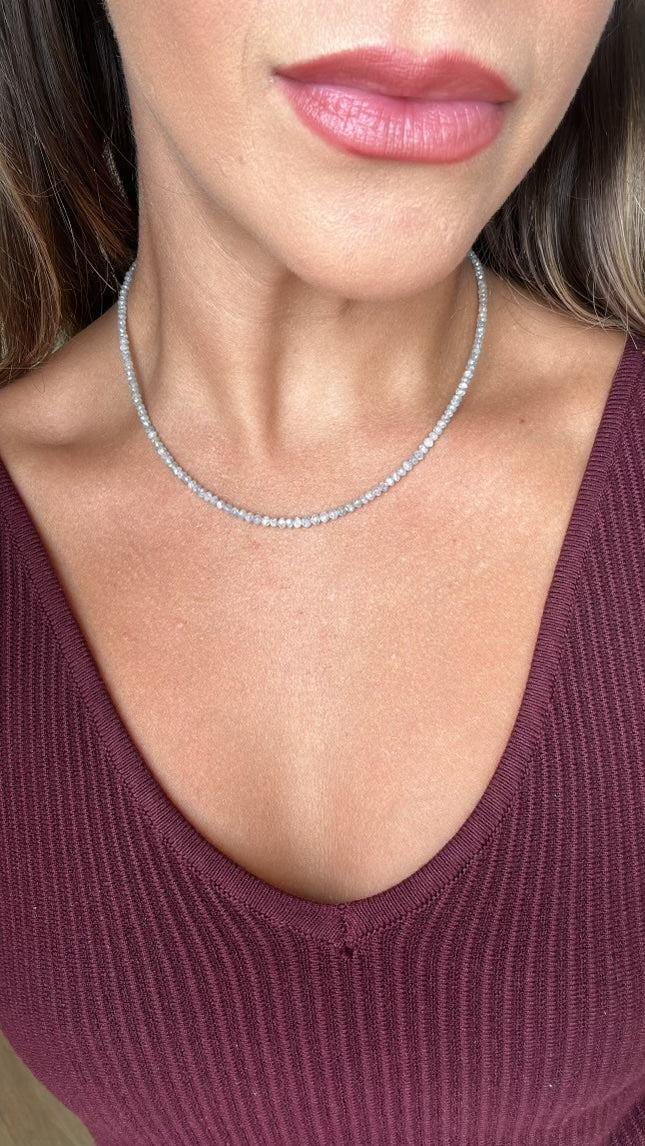 Diamond Strand Necklace | Saint Liberty USA