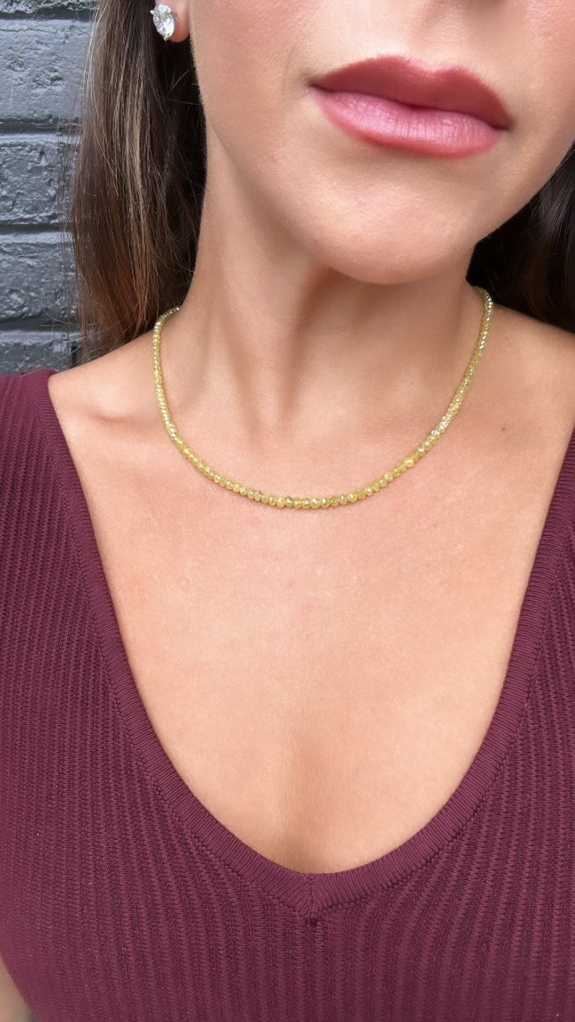 Diamond Strand Necklace | Saint Liberty USA