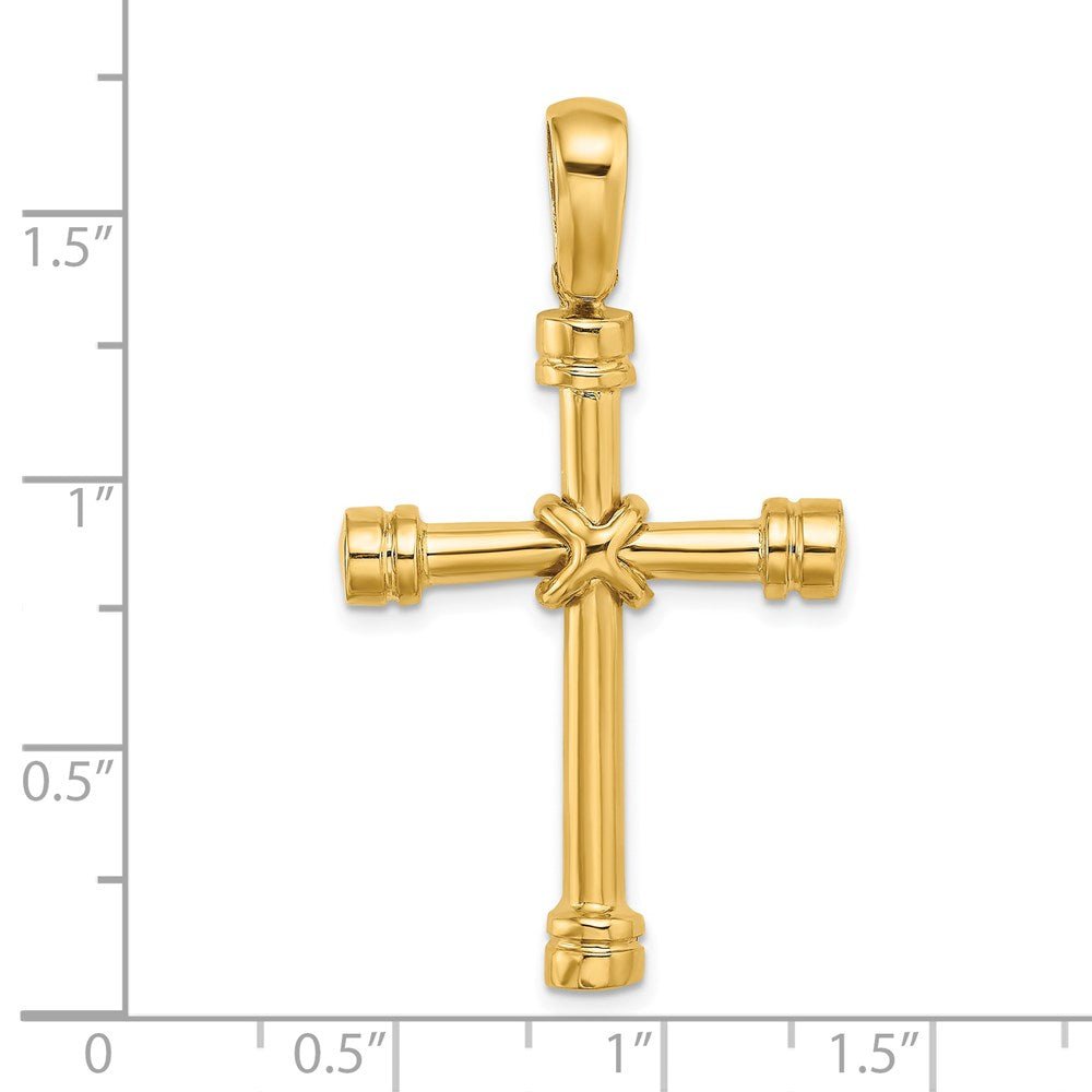 14KT Yellow Gold Polished w/ X Center Cross - Chapel Hills | Saint ...