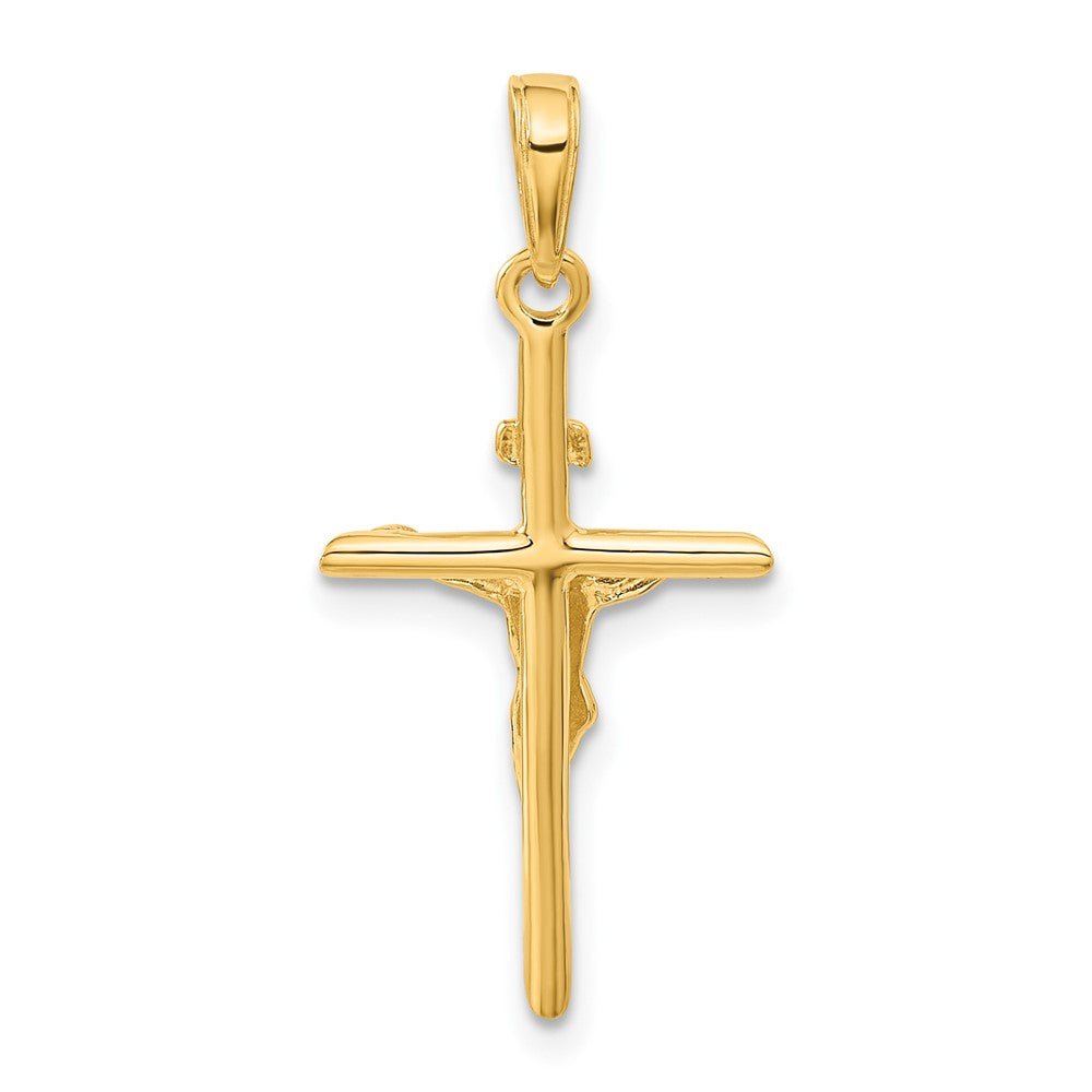 14KT Yellow Gold Stick Style Crucifix - Chapel Hills Jewelry | Saint ...