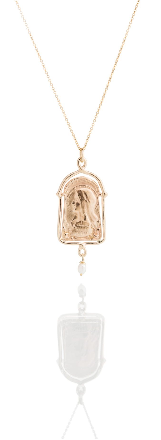 Virgo Maria Necklace | Christian Jewelry | Brother Wolf | Saint Liberty USA